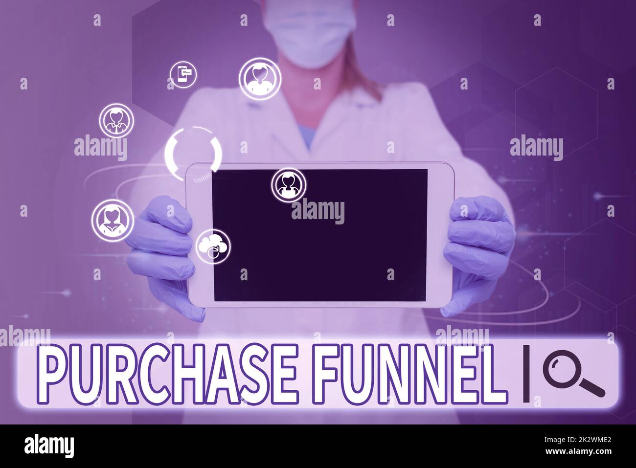 Inspiration showing sign Purchase Funnel. Business showcase consumer ...