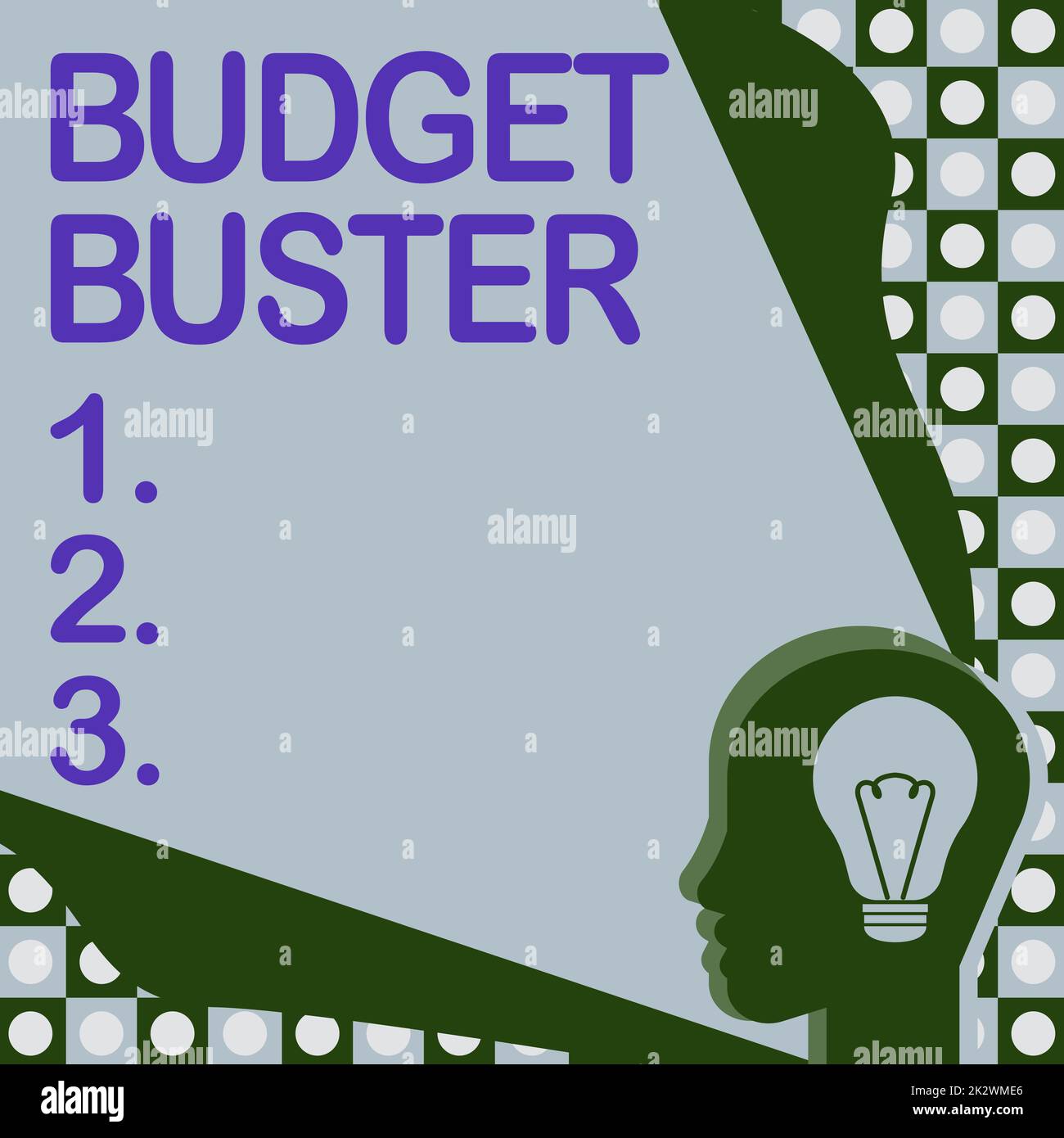 Conceptual display Budget Buster. Concept meaning Carefree Spending ...