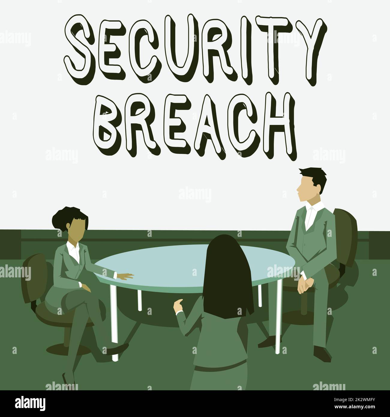 Text sign showing Security Breach. Internet Concept incident that ...