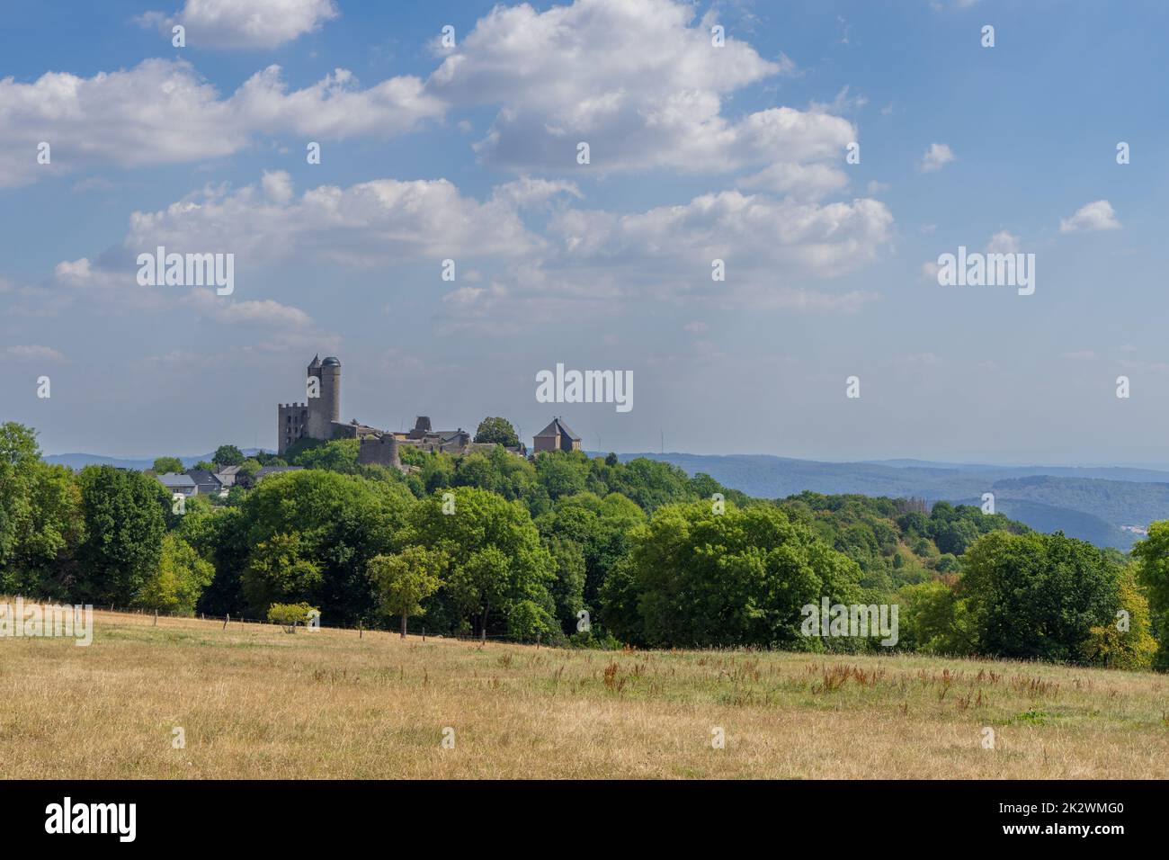 Ancient castle ruin called Greifenstein in the same called german ...