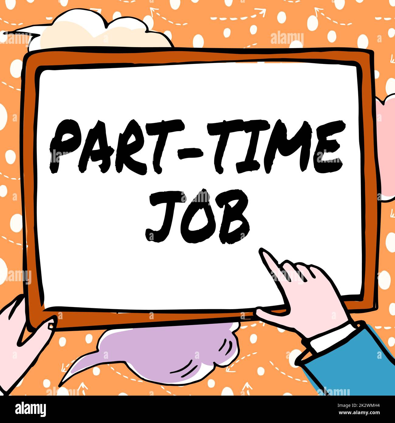 Handwriting text Part Time Job. Business overview Weekender Freelance ...