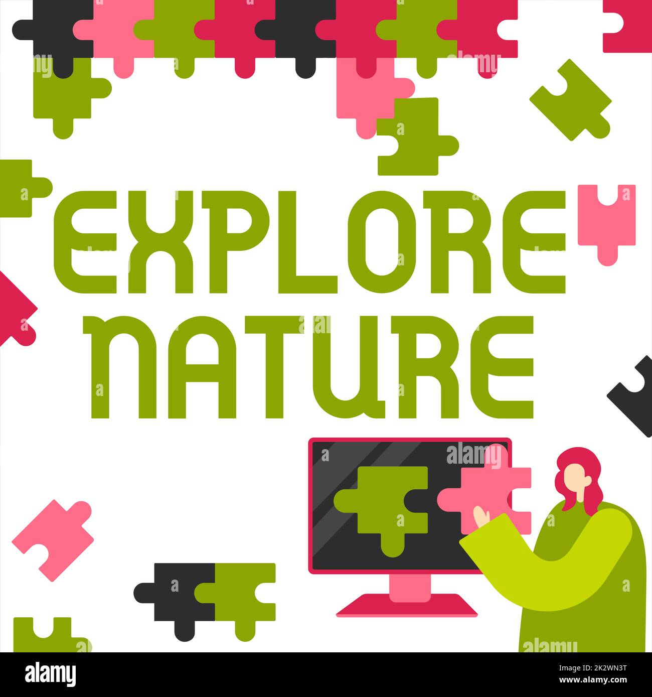 Conceptual caption Explore Nature. Business idea Reserve Campsite ...