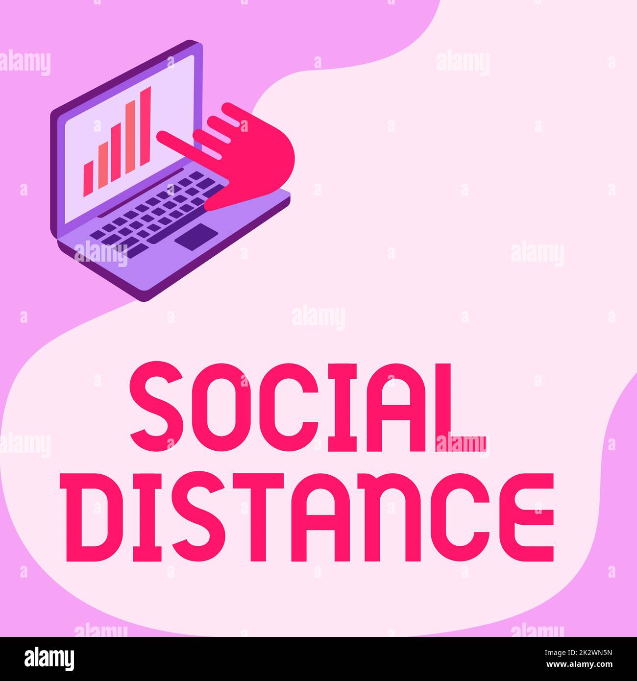 Conceptual display Social Distance. Business concept degree of ...
