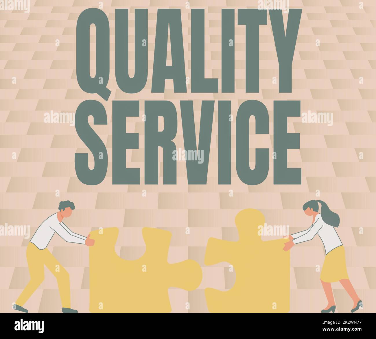 Conceptual display Quality Service. Business idea how well delivered ...