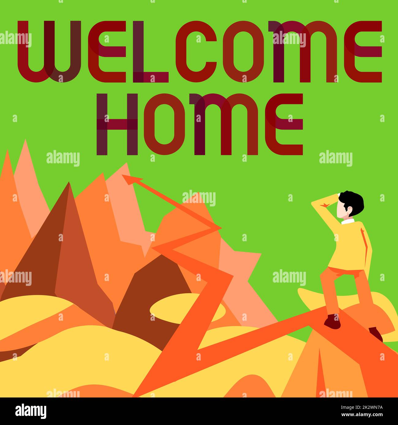 Handwriting text Welcome Home. Business approach Expression Greetings ...