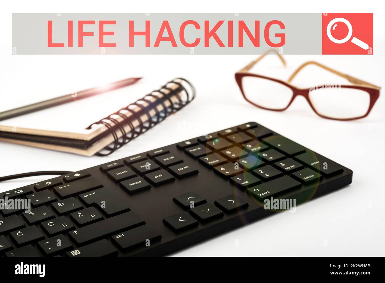 Handwriting text Life Hacking. Internet Concept Simple and clever techniques in accomplishing ...