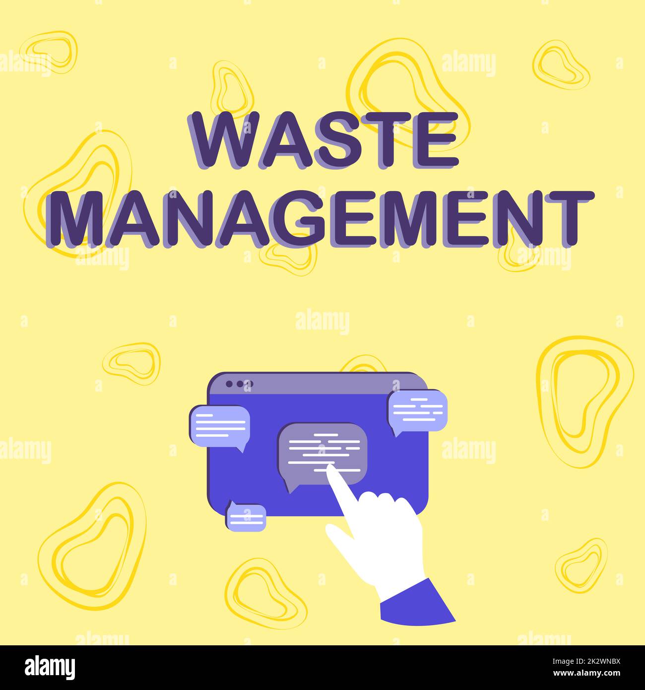 Text showing inspiration Waste Management. Business overview Waste ...