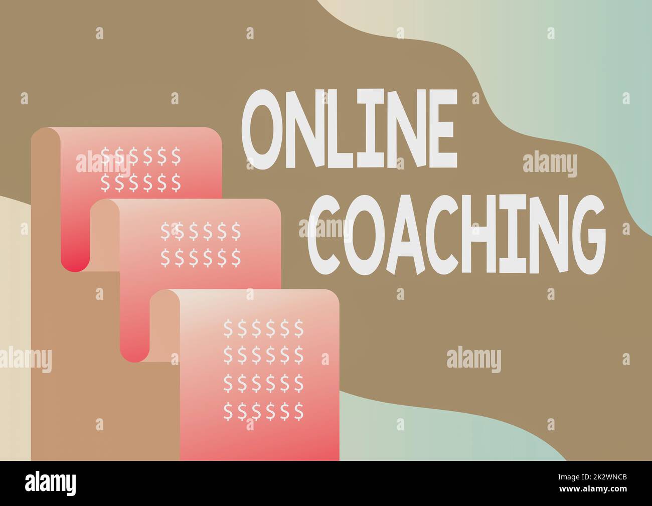 Sign displaying Online Coaching. Conceptual photo Learning from online ...