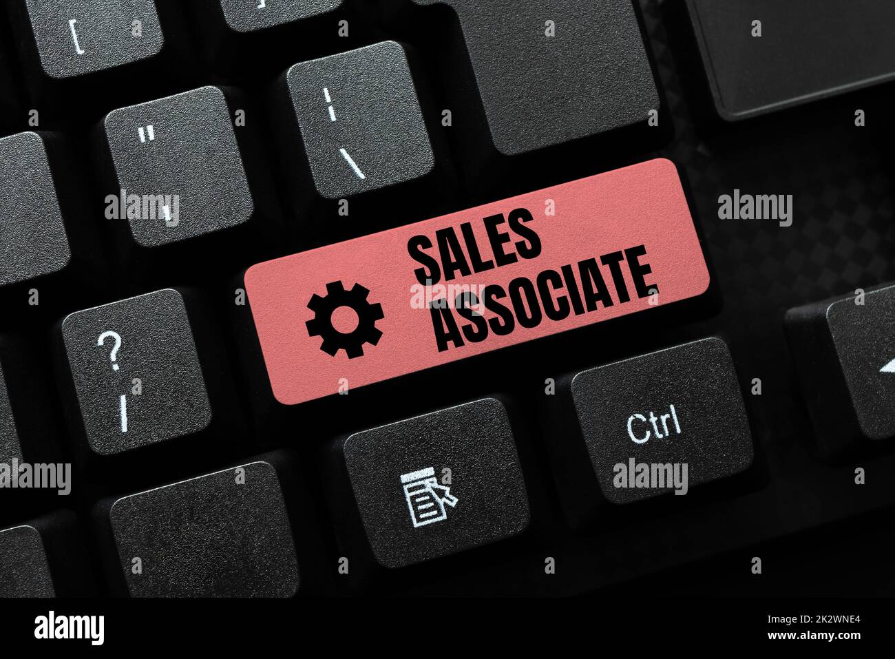 Hand writing sign Sales Associate. Business showcase primary task is ...