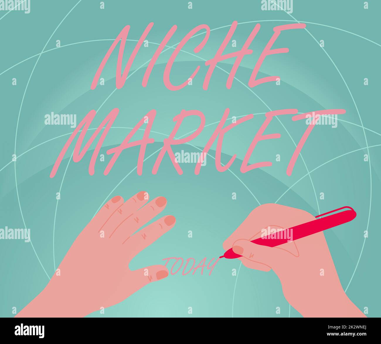 Text showing inspiration Niche Market. Business concept Subset of the ...