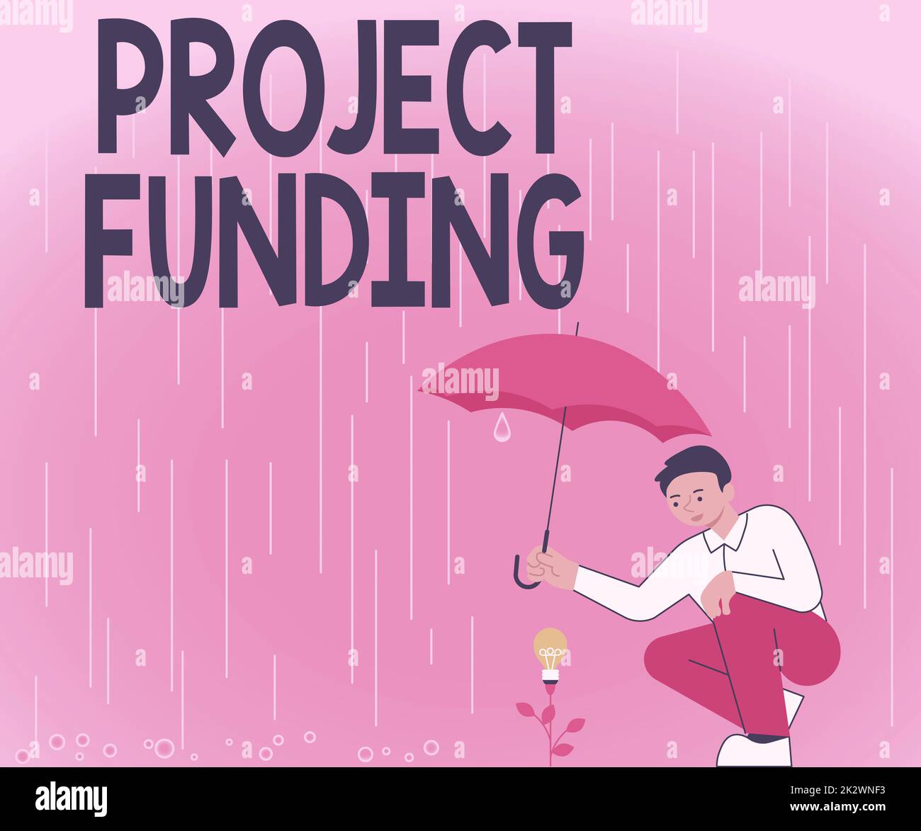 Conceptual display Project Funding. Business idea paying for start up ...