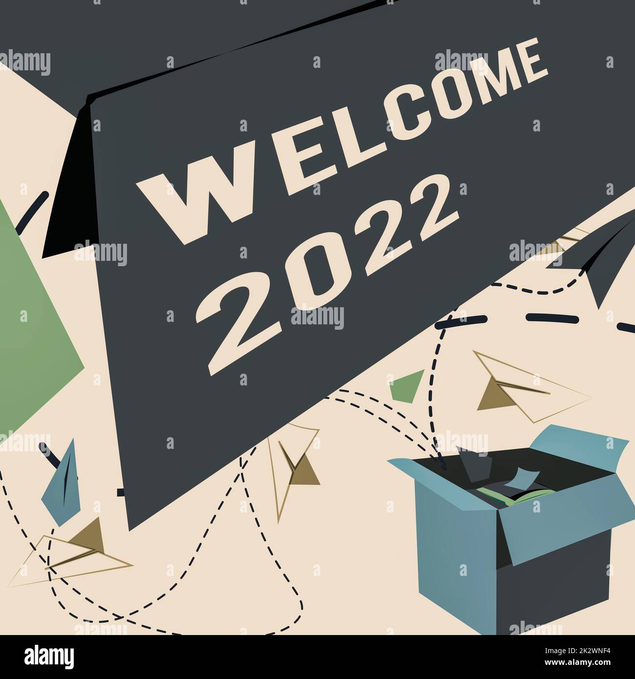 Conceptual display Welcome 2022. Internet Concept New Year Celebration ...