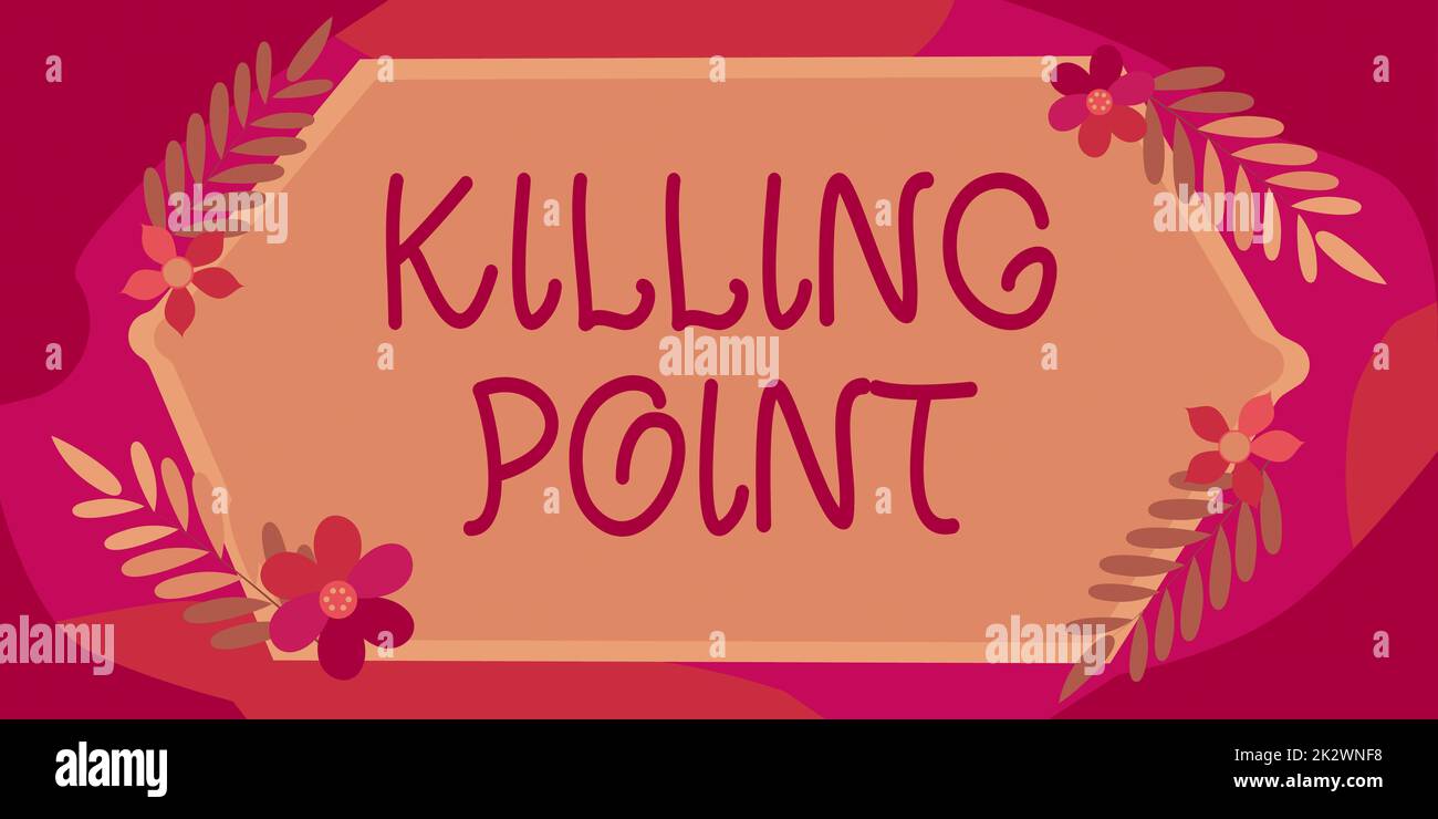 Writing displaying text Killing Point. Business idea Phase End Review ... Writing displaying text Killing Point. Business idea Phase End Review ...