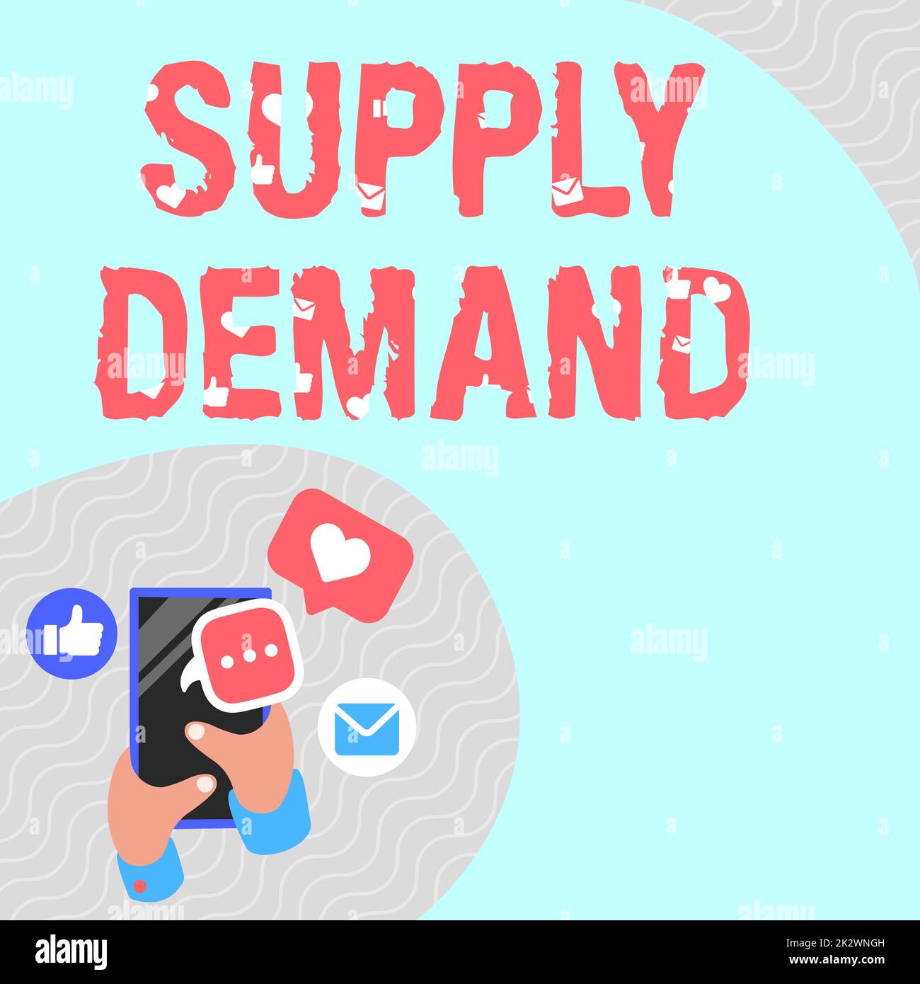 Writing displaying text Supply Demand. Business concept Relationship ...