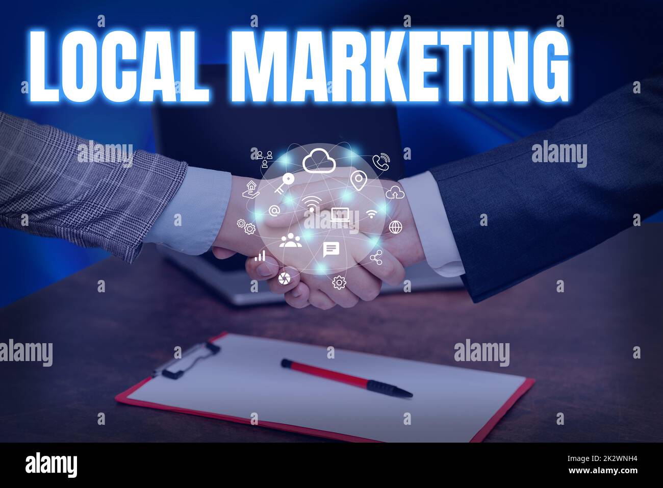 Text caption presenting Local Marketing. Concept meaning A local ...