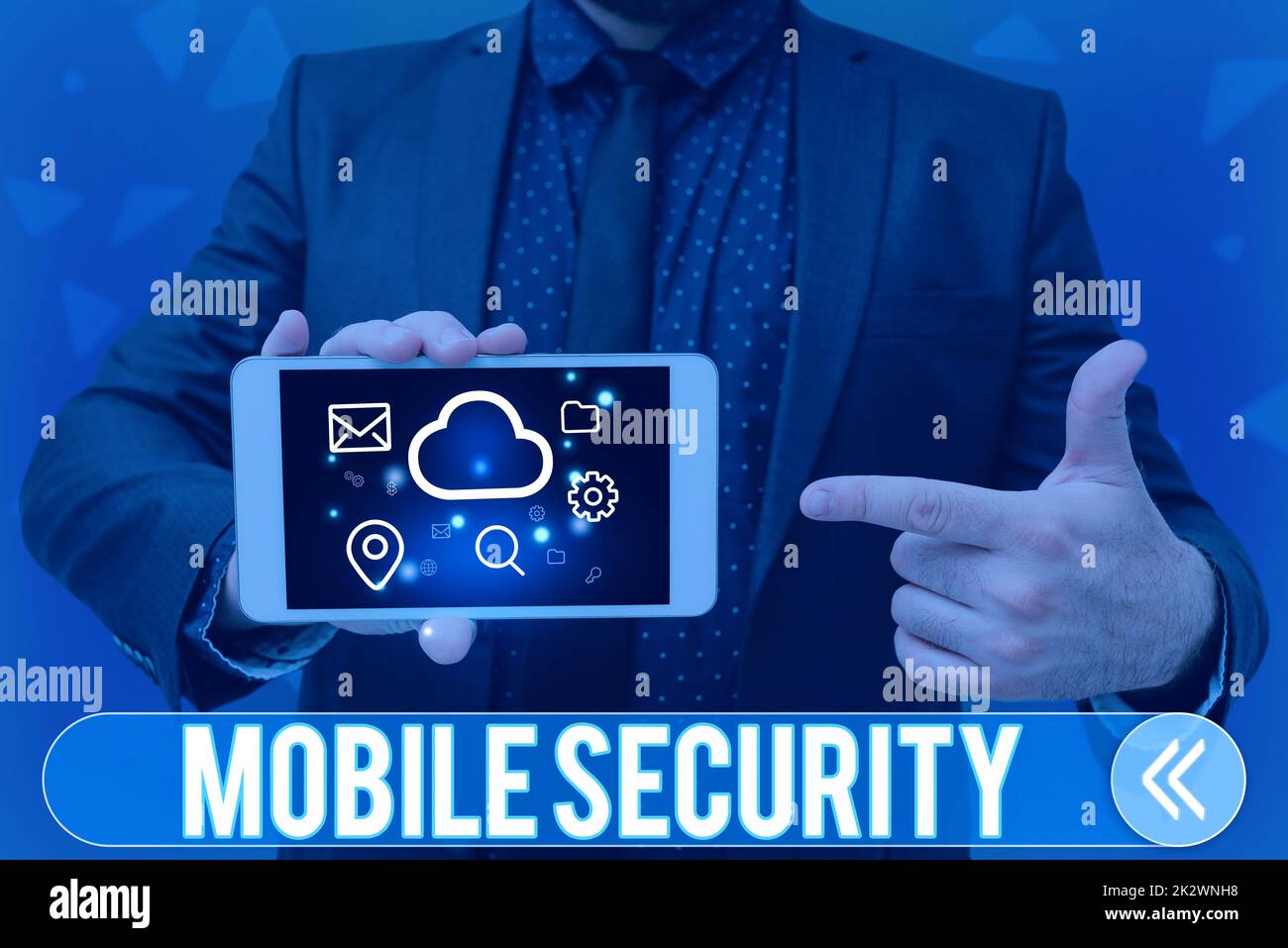 Sign displaying Mobile Security. Business showcase Protection of mobile ...