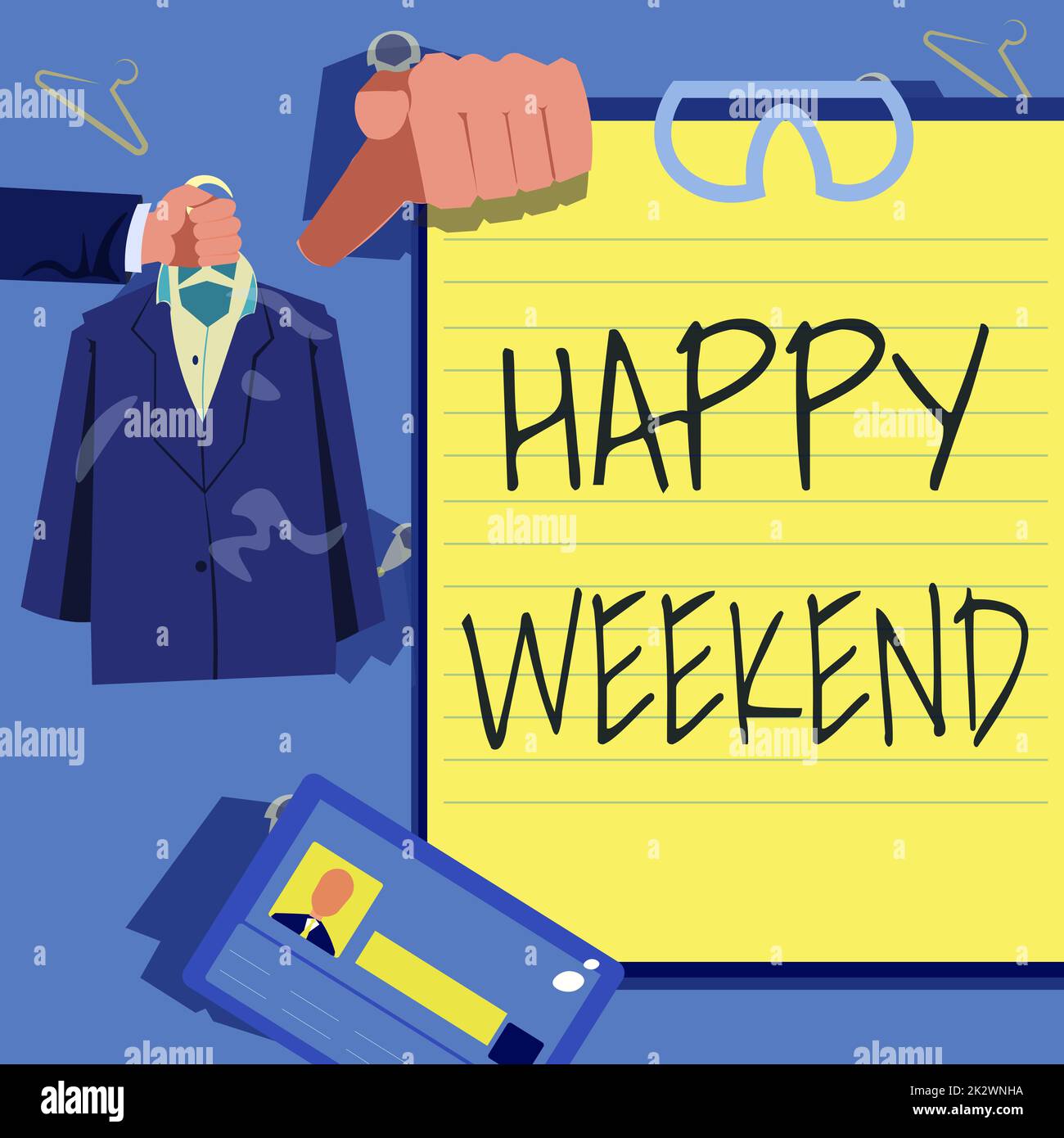 Sign displaying Happy Weekend. Business approach Cheerful rest day Time ...