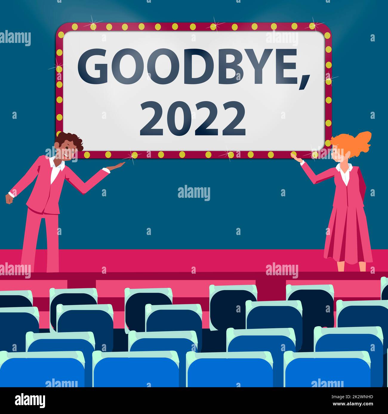 Inspiration showing sign Goodbye 2022. Business approach New Year Eve ...