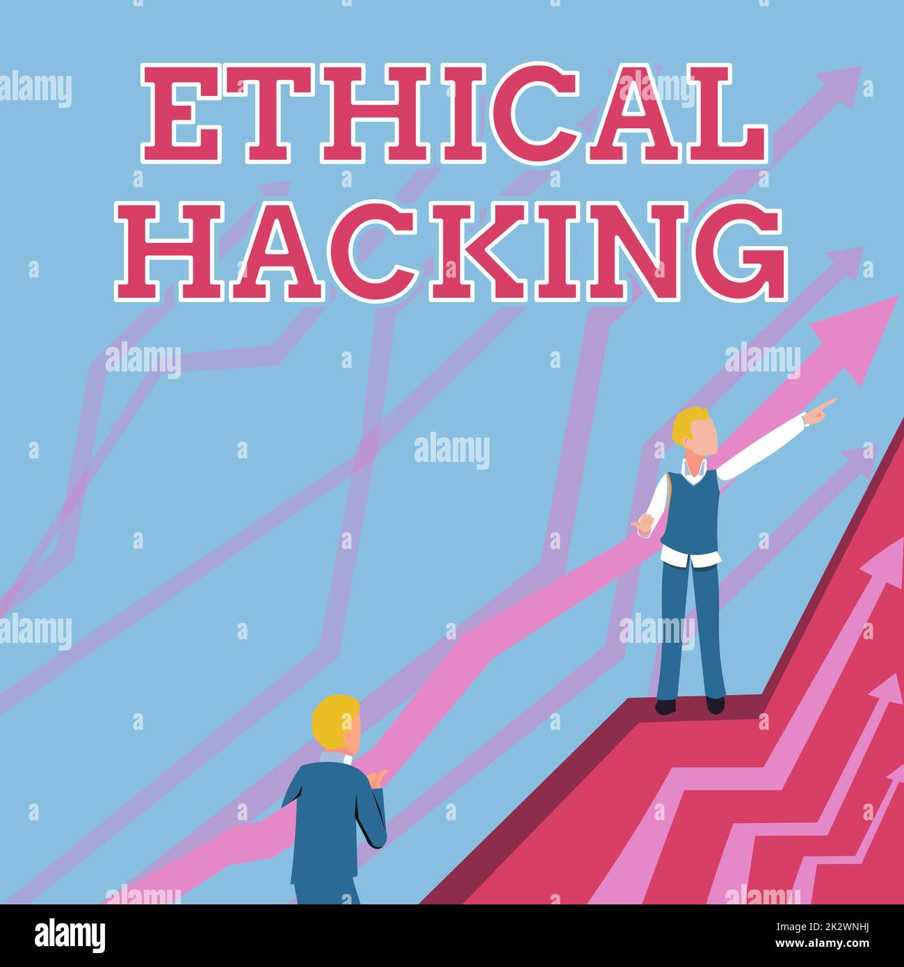 Text showing inspiration Ethical Hacking. Word Written on act of ...