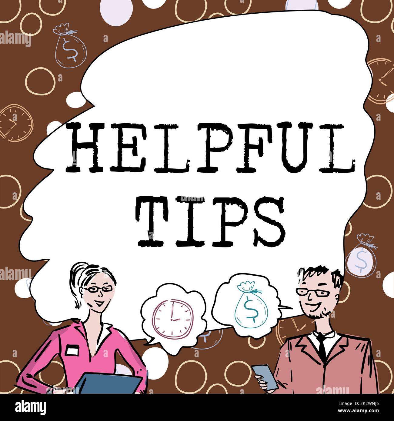 Text sign showing Helpful Tips. Business concept Useful secret ...