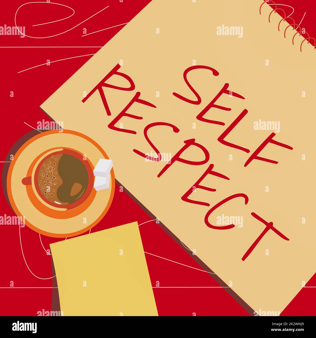 Hand writing sign Self Respect. Business idea Pride and confidence in ...