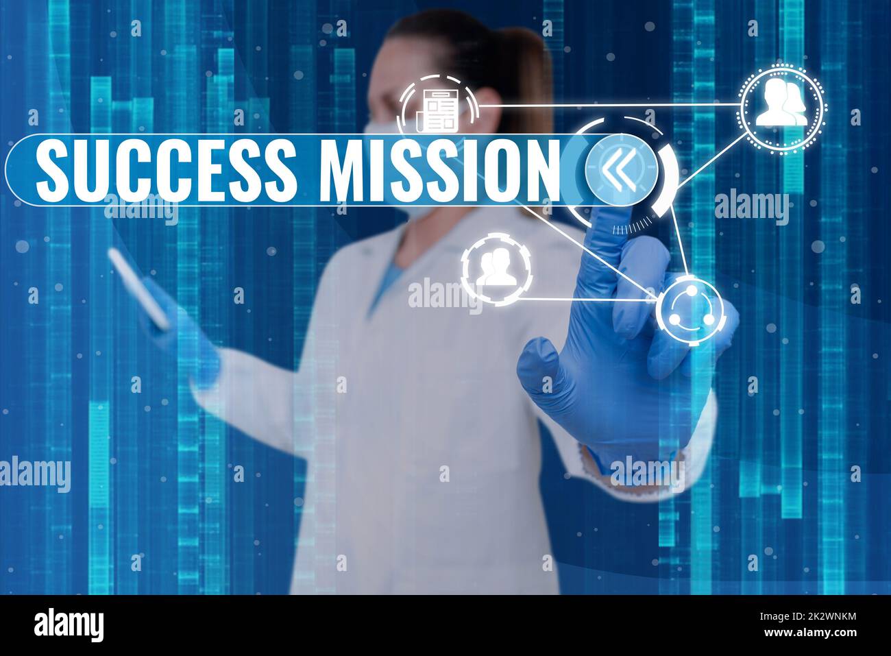 Conceptual caption Success Mission. Business concept getting job done ...