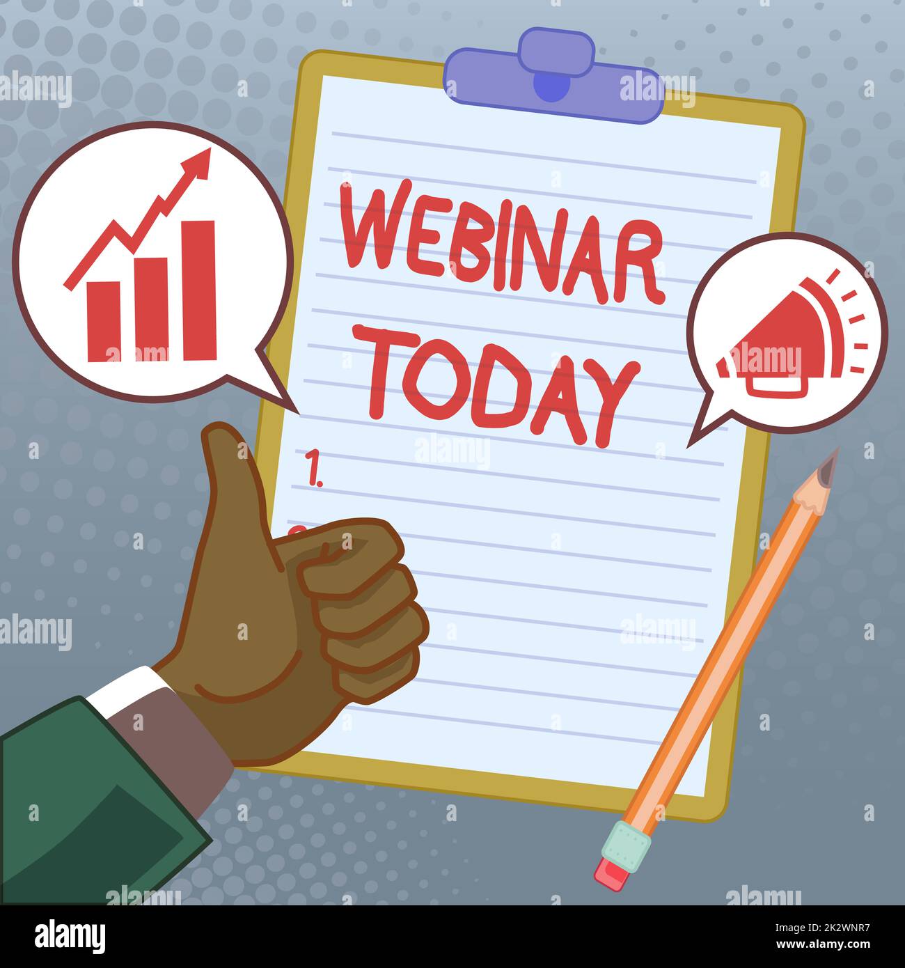 Hand writing sign Webinar Today. Business approach live online ...