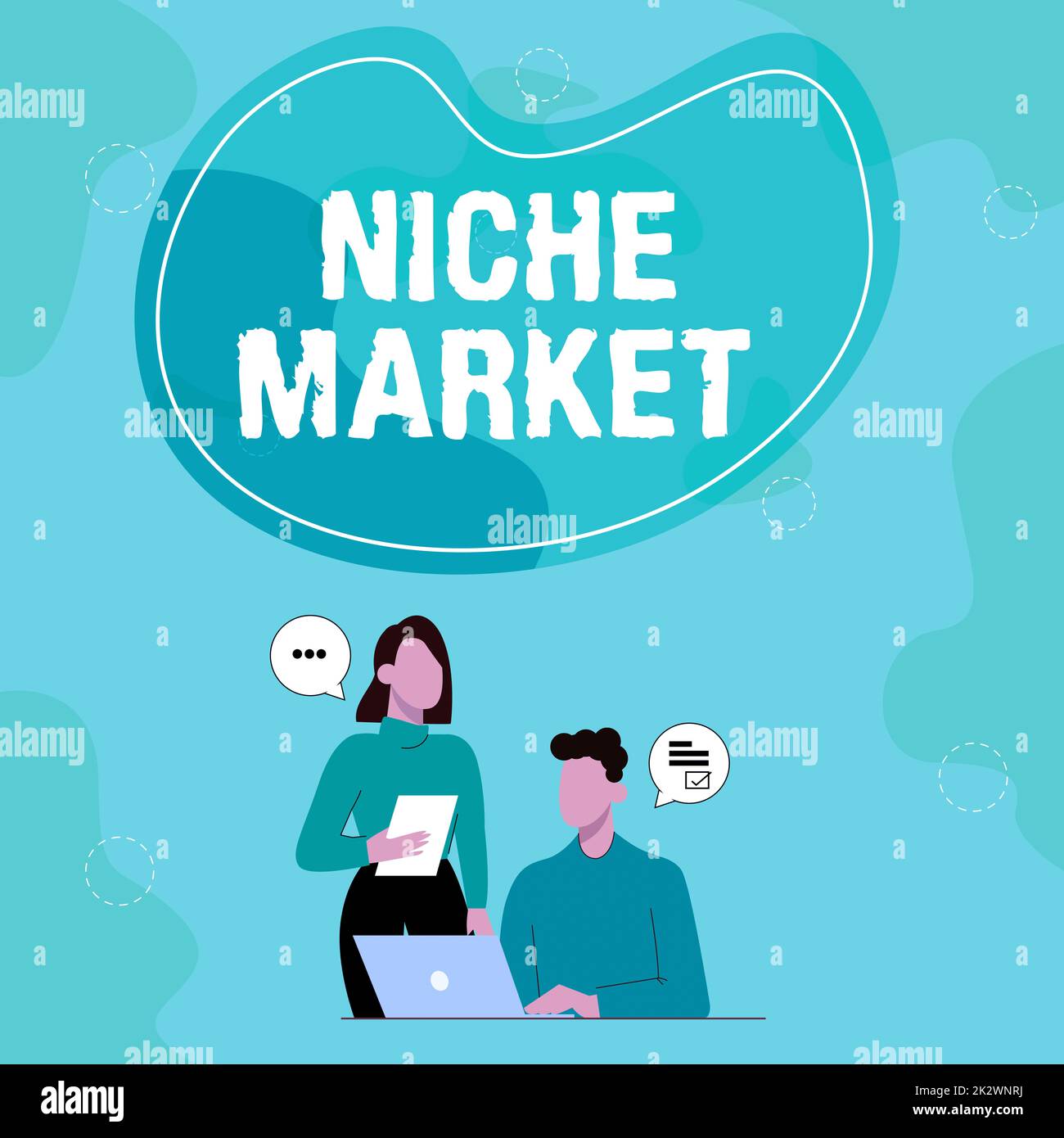 Text caption presenting Niche Market. Word for Subset of the market on ... Text caption presenting Niche Market. Word for Subset of the market on ...