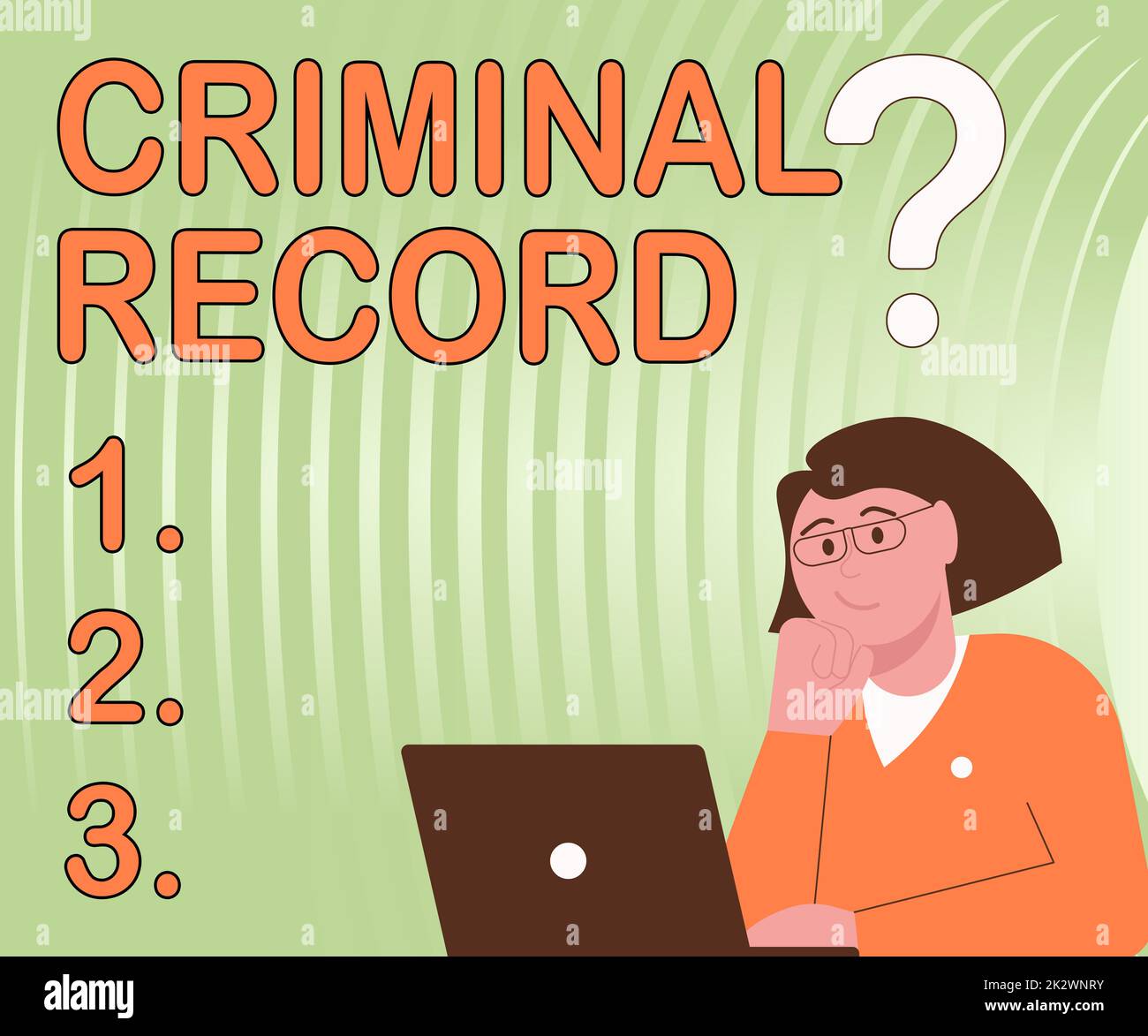 Hand writing sign Criminal Record. Business overview profile of a ...