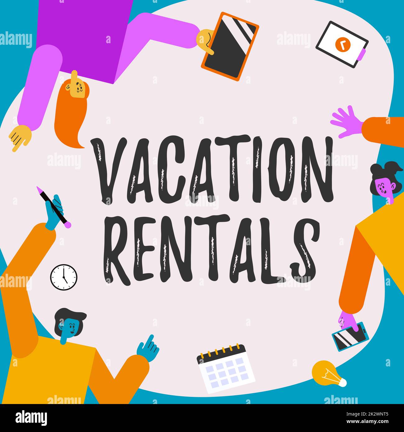 Writing displaying text Vacation Rentals. Concept meaning Renting out ...