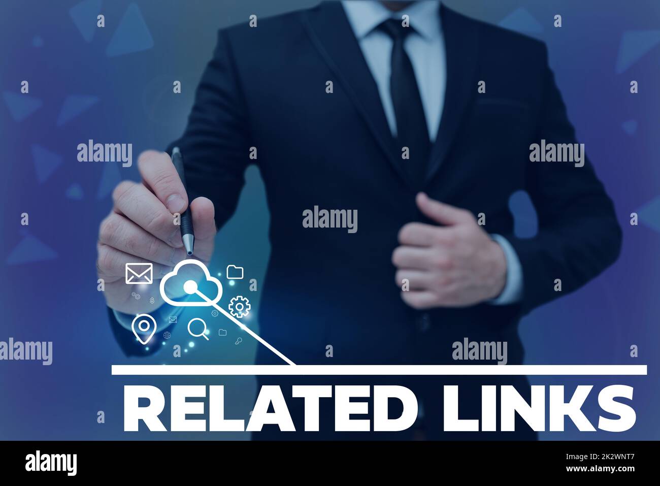 Text Showing Inspiration Related Links Business Idea Website Inside A