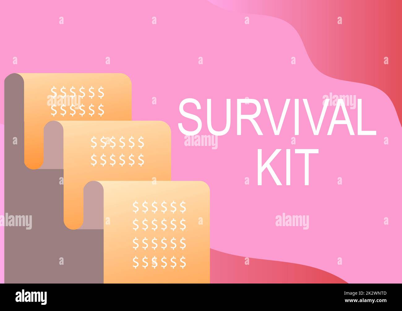 Conceptual caption Survival Kit. Conceptual photo Emergency Equipment ...