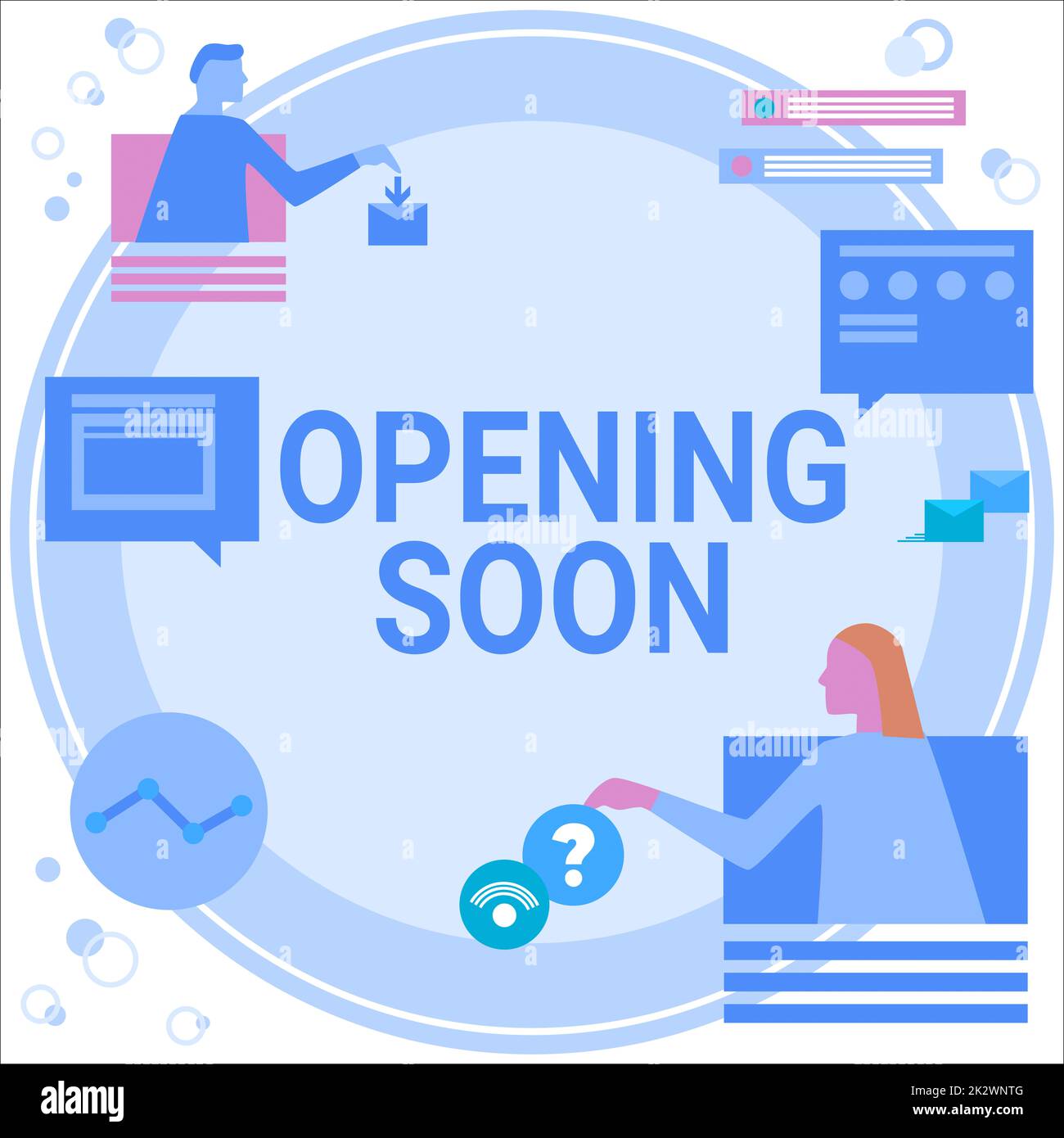 Inspiration showing sign Opening Soon. Business showcase Going to be ...