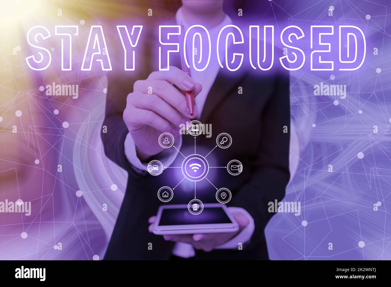 Conceptual display Stay Focused. Conceptual photo Be attentive ...