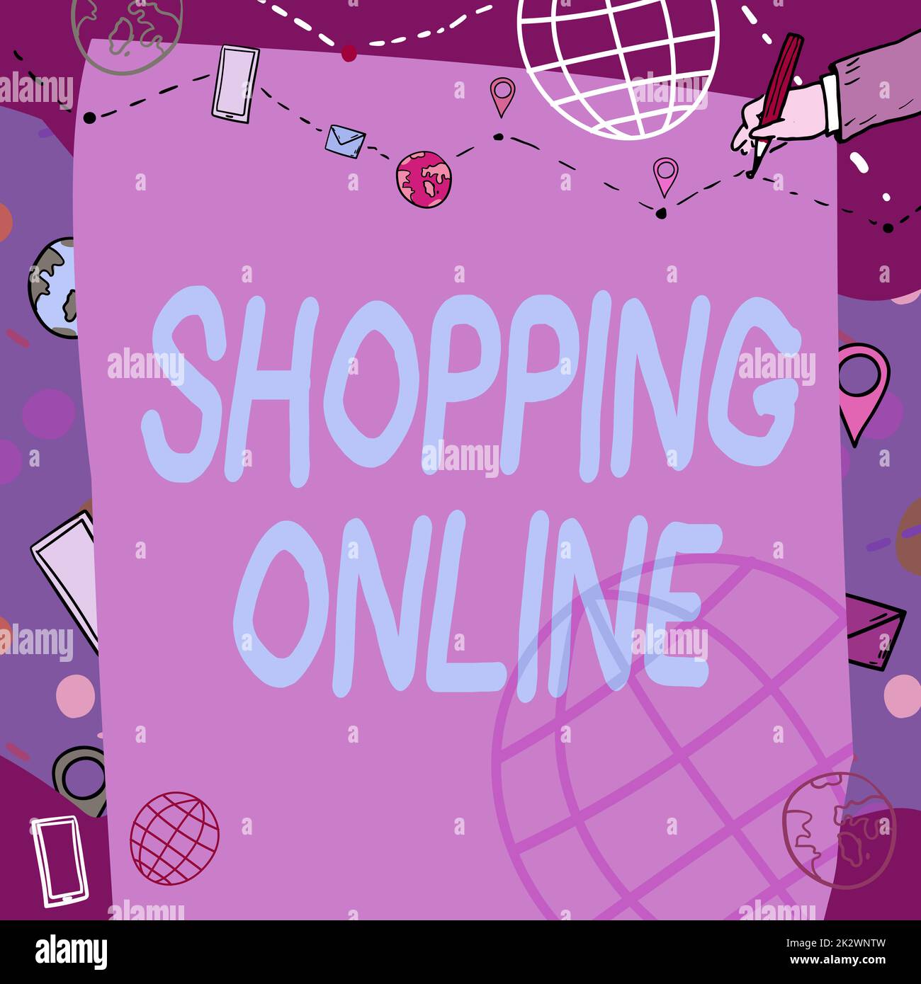 World commerce showing ecommerce globe hi-res stock photography and ...