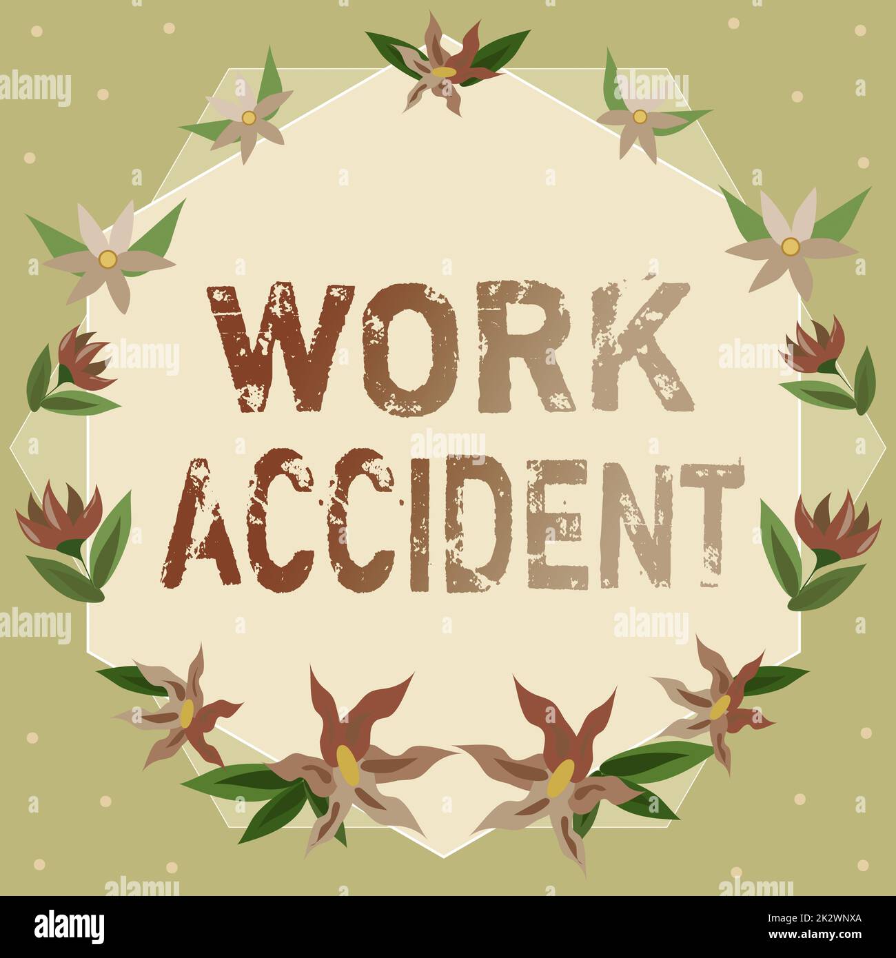 Text showing inspiration Work Accident. Word for Mistake Injury ...