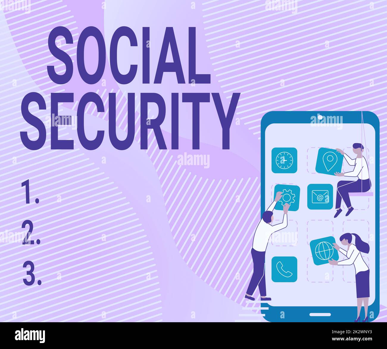 Sign Displaying Social Security Business Overview Assistance From State Showing With Inadequate
