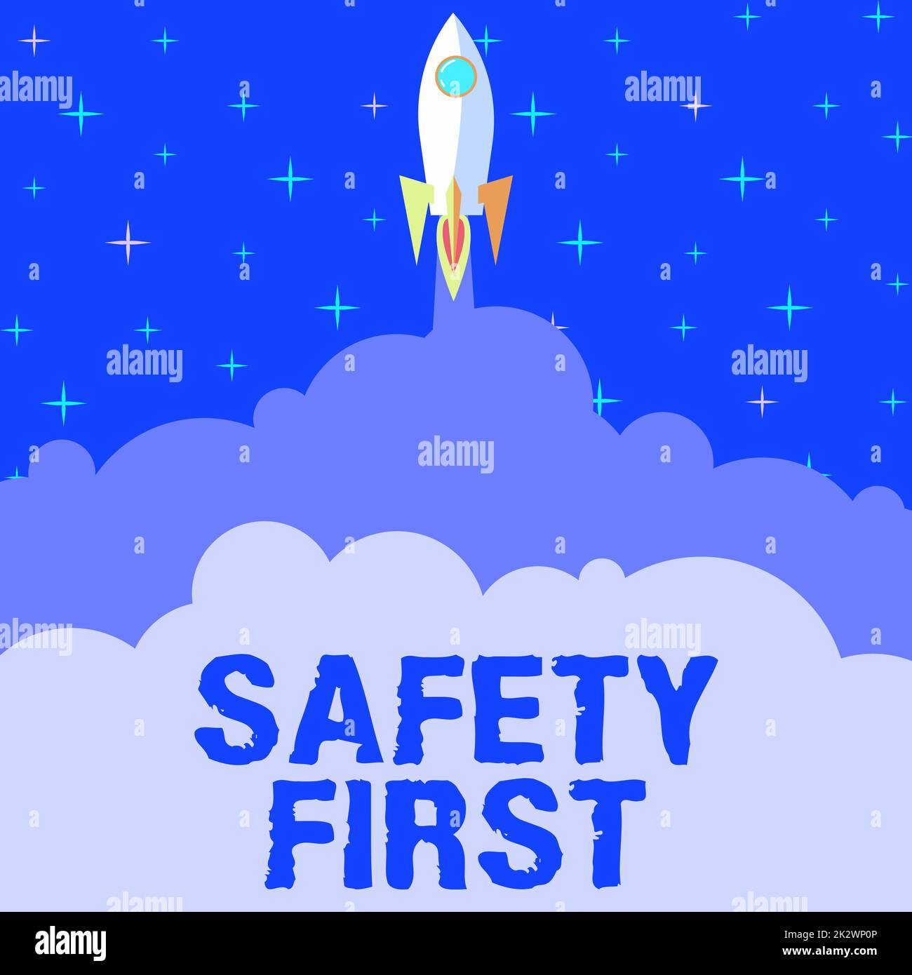 Conceptual caption Safety First. Business concept Avoid any unnecessary ...