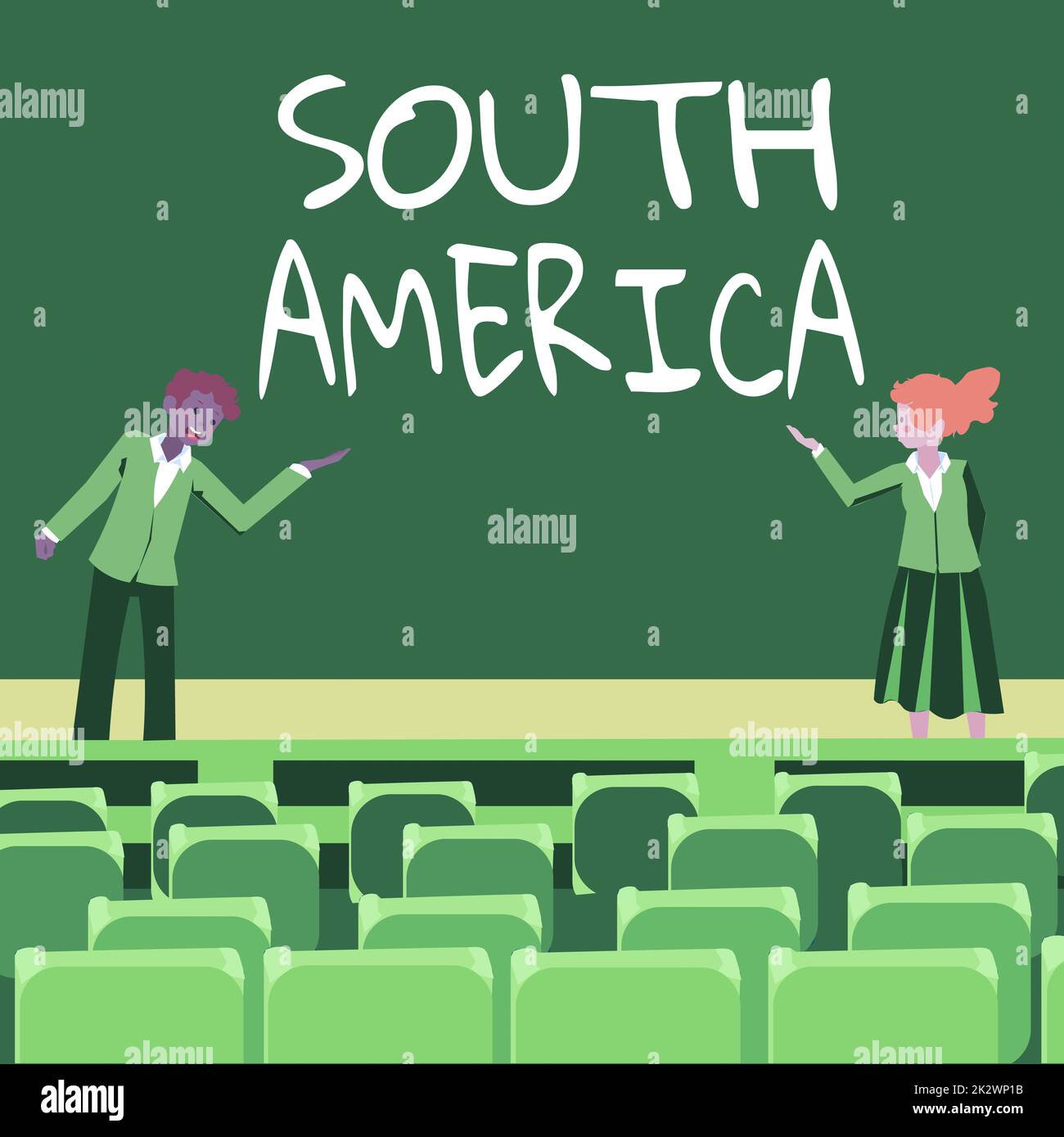 Writing displaying text South America. Word for Continent in Western ...