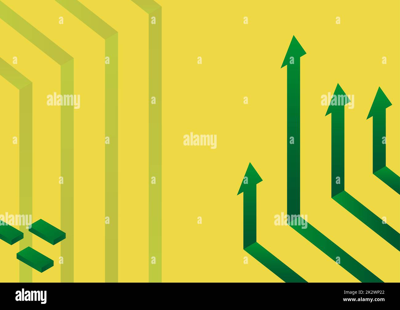 Arrow system pointing upwards symbolizing successful project completion ...