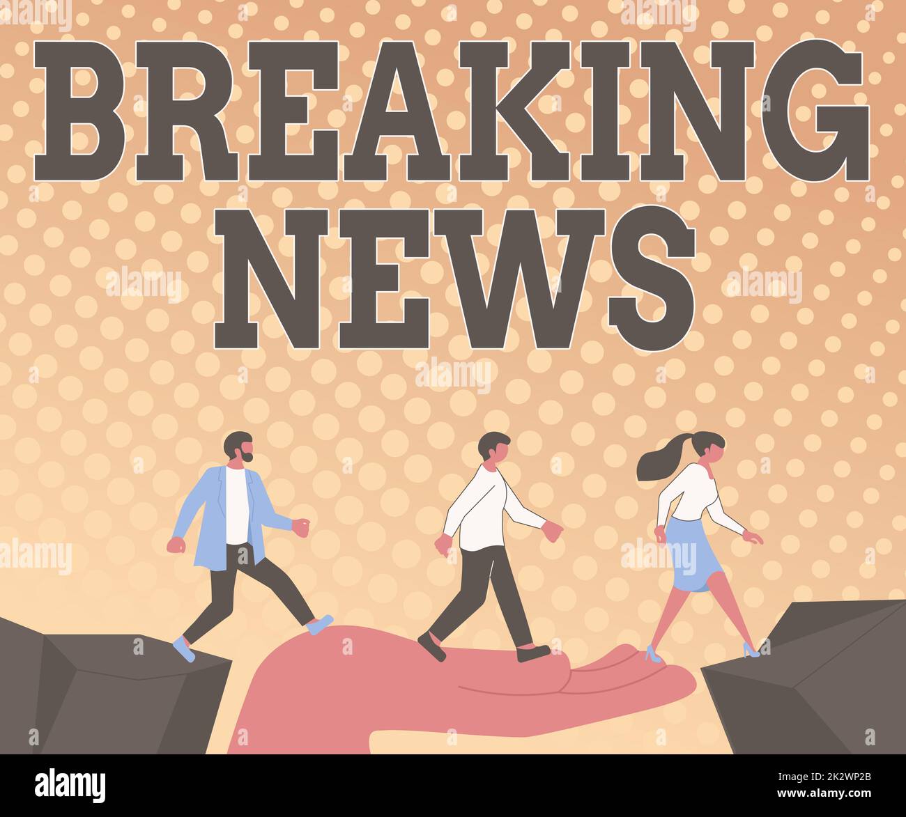 Sign displaying Breaking News. Conceptual photo Special Report ...