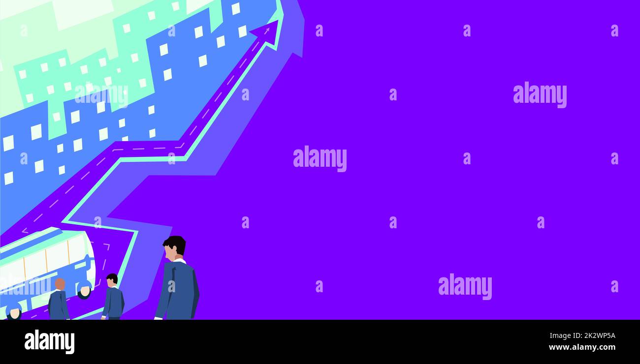 Teamwork for success. Bus business retreat trip for working ...