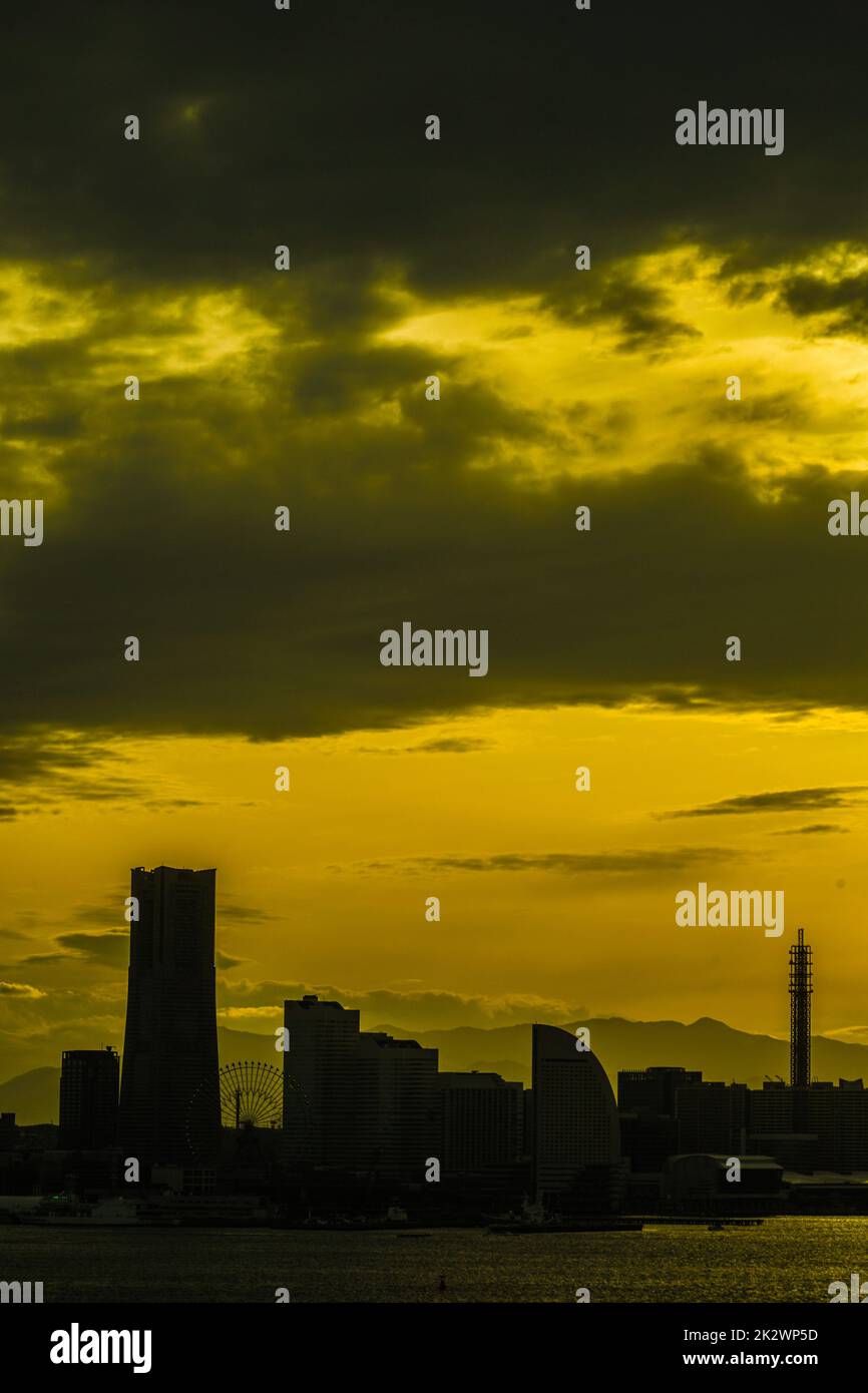 Minato mirai minato city yokohama kanagawa japan hi-res stock ...