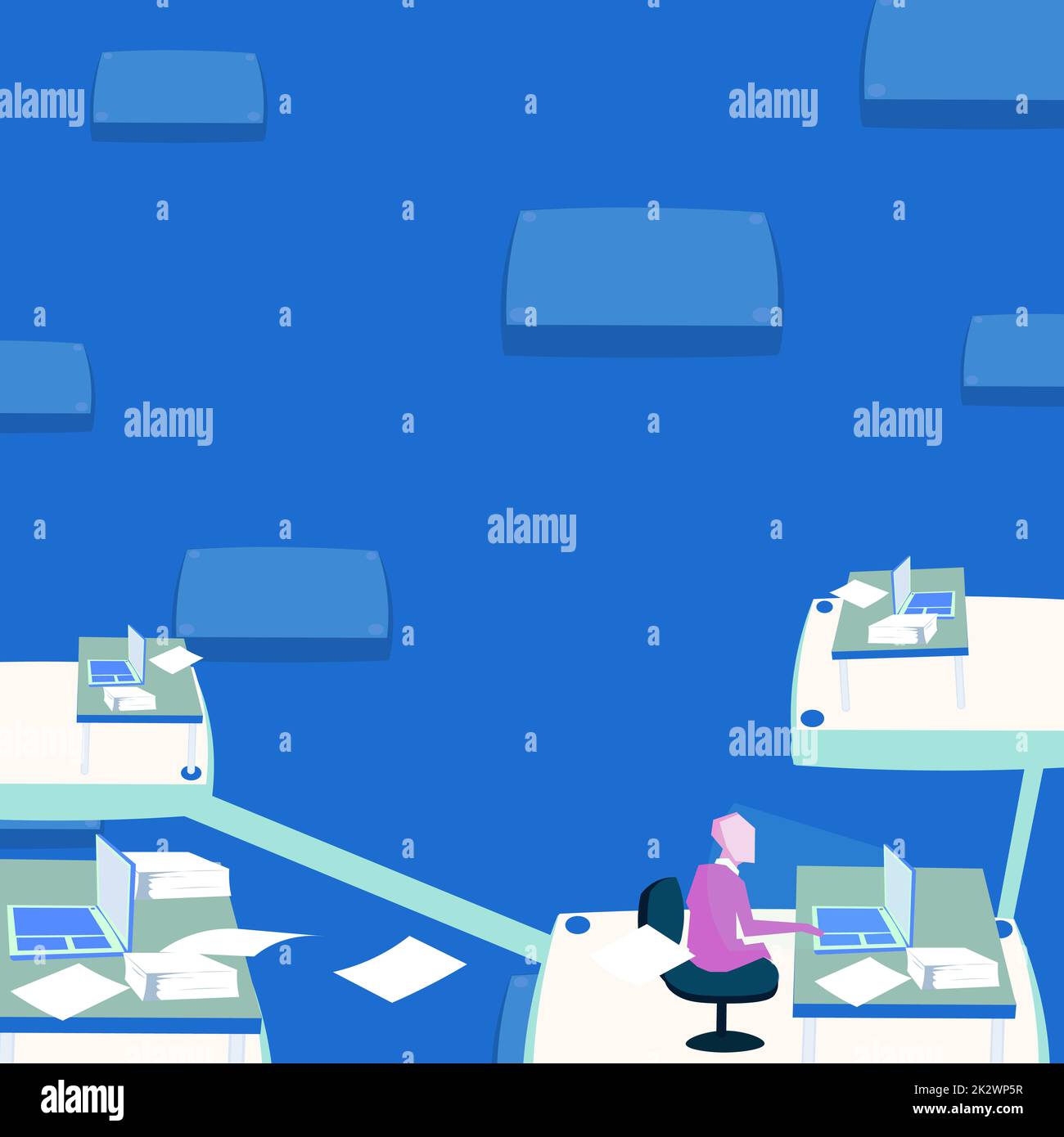 Cartoon doctor computer desk hi-res stock photography and images - Alamy