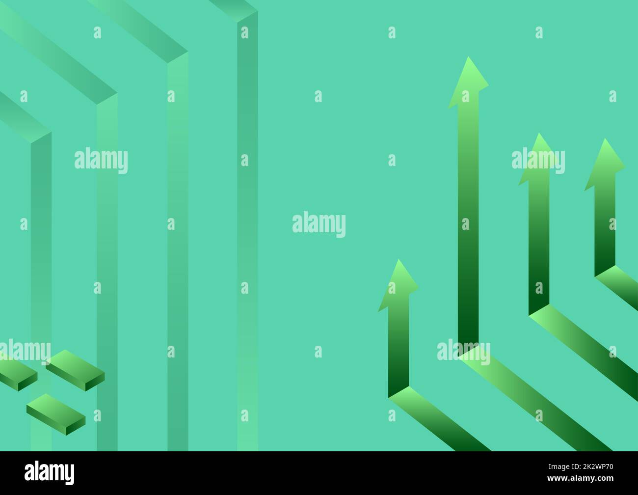 Arrow system pointing upwards symbolizing successful project completion ...