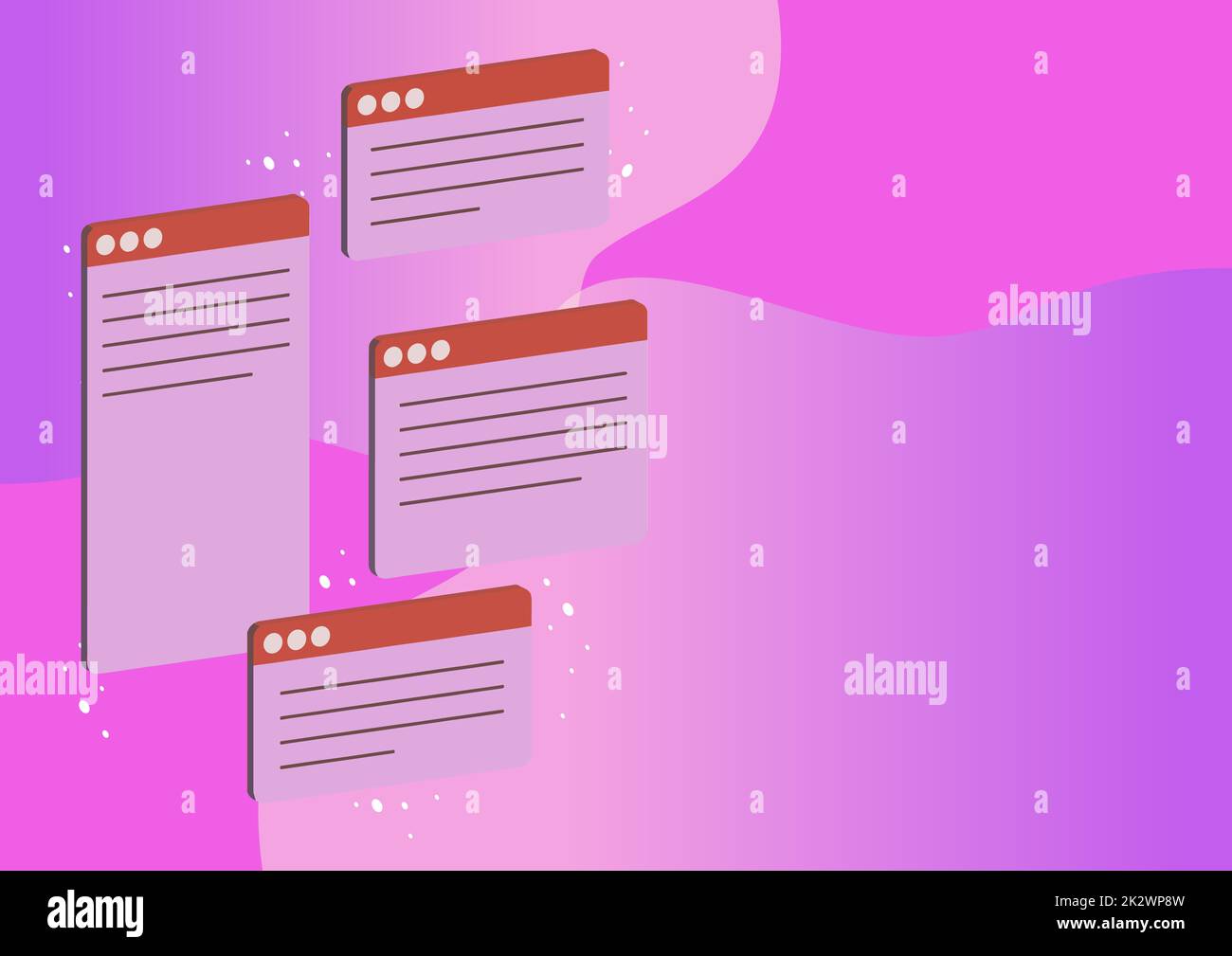 Chat tabs symbolizing successful online communication colleagues ...
