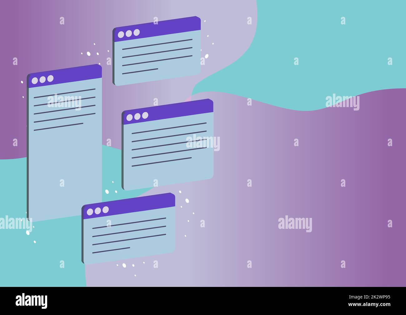 Chat tabs symbolizing successful online communication colleagues ...