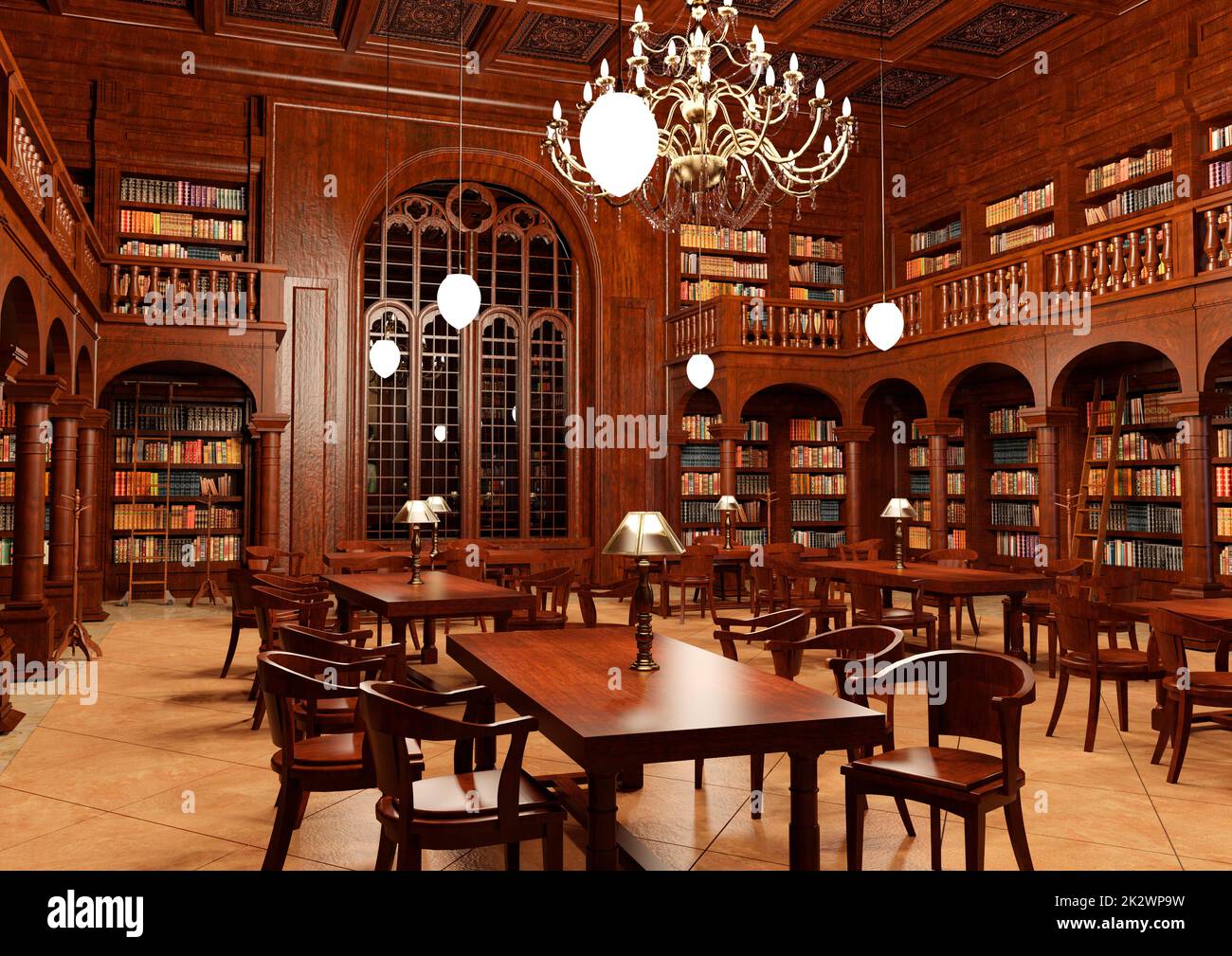 Old library interior hi-res stock photography and images - Alamy