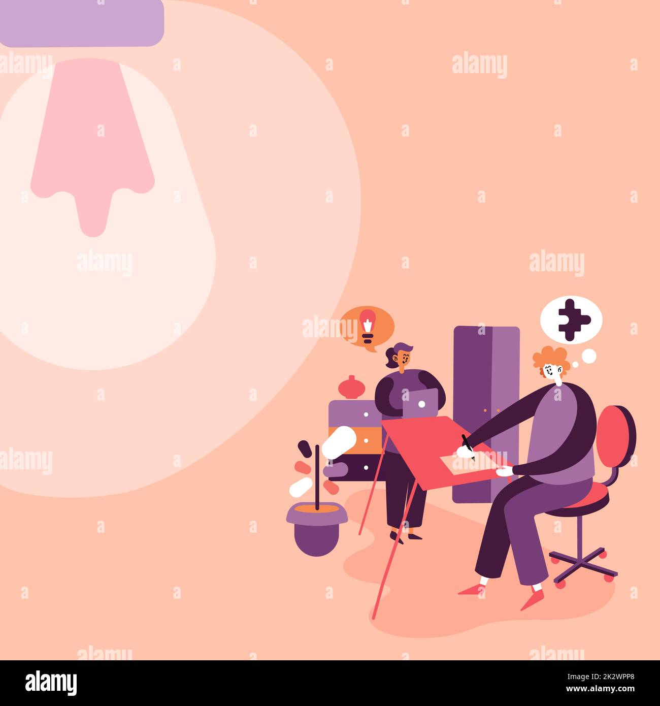 Cartoon characters at work hi-res stock photography and images - Alamy