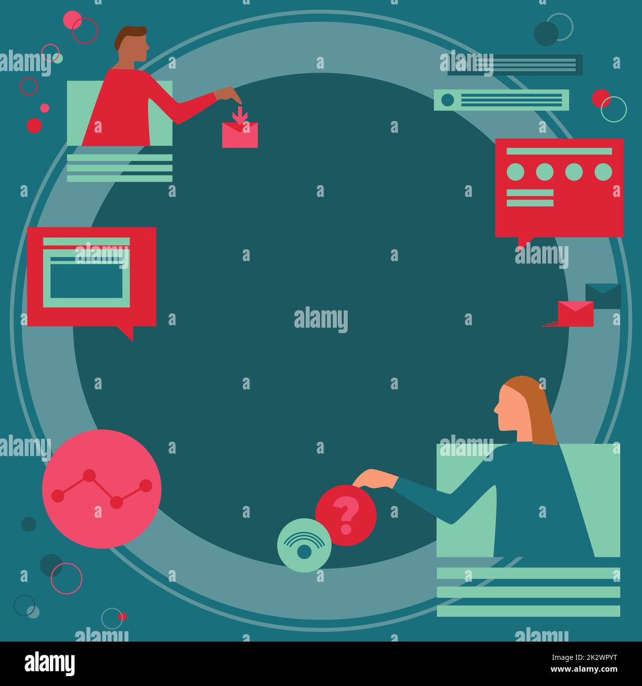 Colleagues Using Technology Having Online Meeting Discussing Future ...